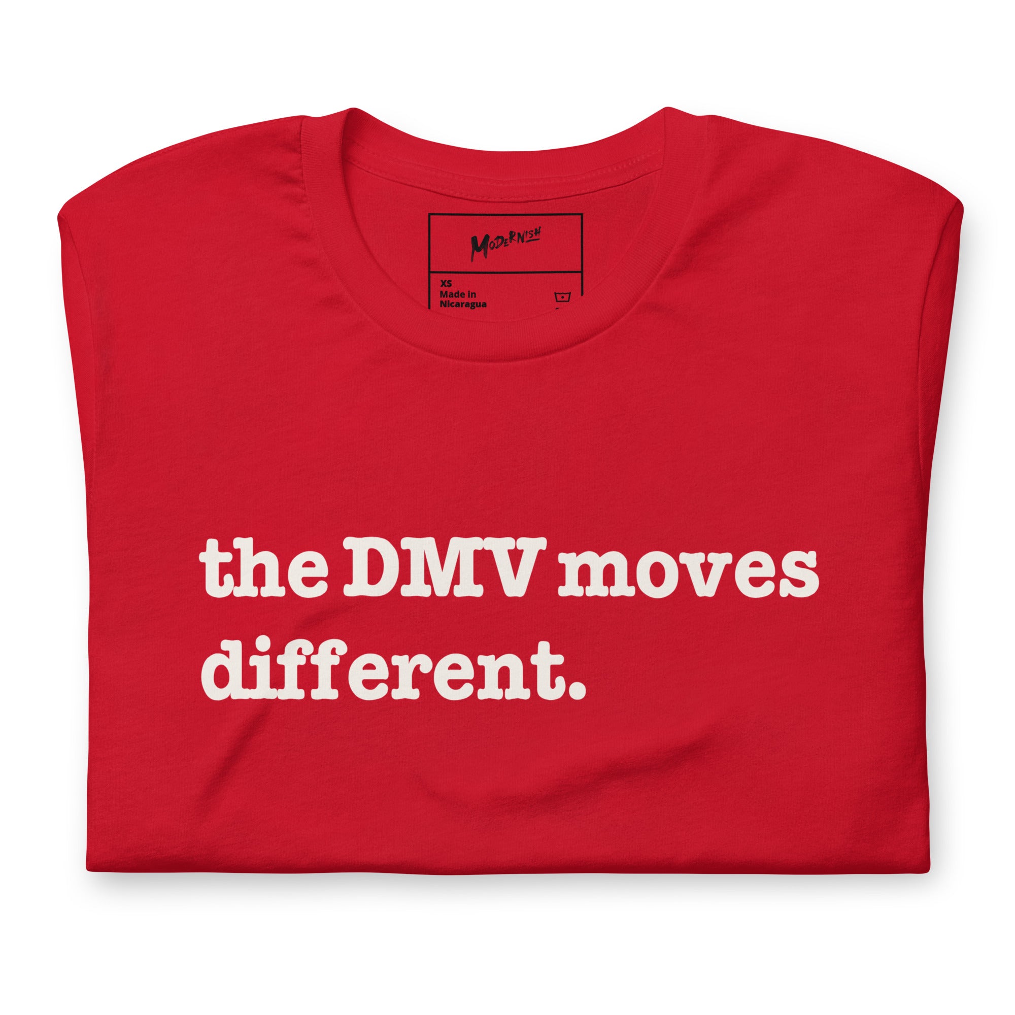 The DMV Moves Different Unisex T-Shirt - White Writing – Modern-Ish